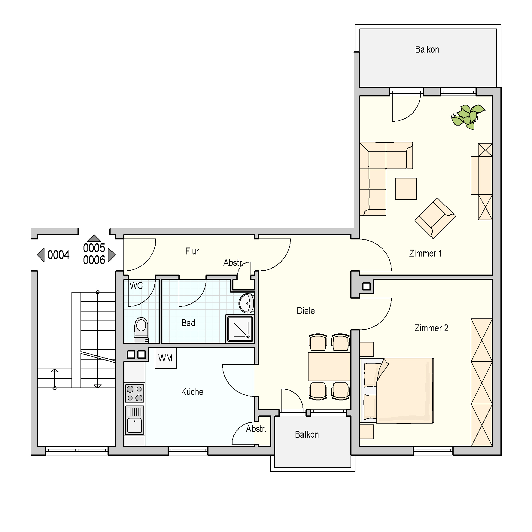 2,5-Zimmerwohnung Mozartstr. 7 - Alba Baugenossenschaft eG